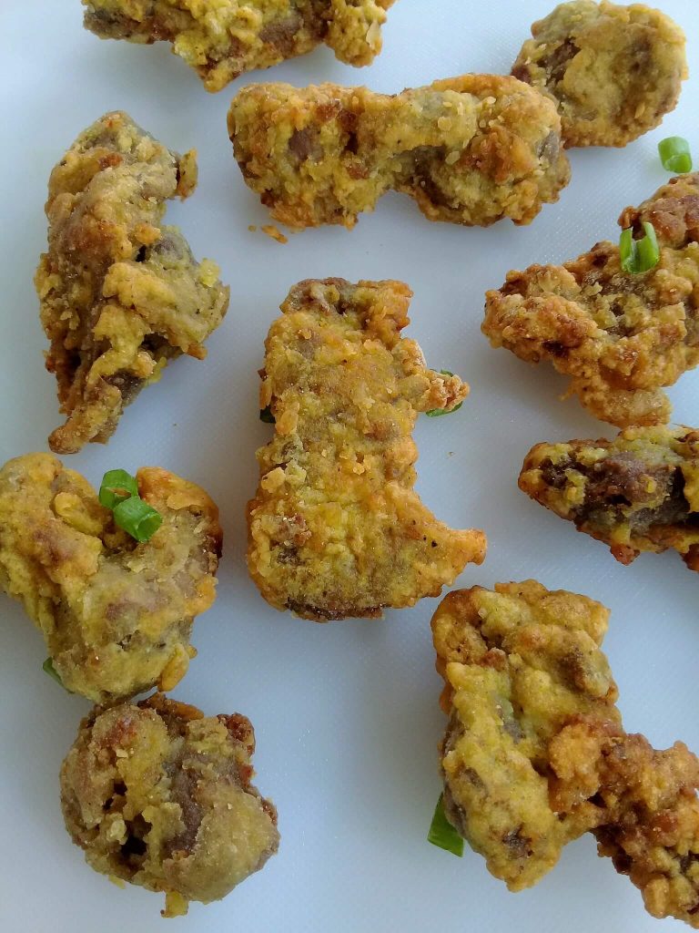 Sweet and spicy coated groundnuts (Peanuts) - biscuits and ladles