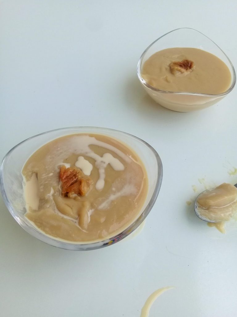 Homemade atadwe milk | Tiger nut pudding - biscuits and ladles